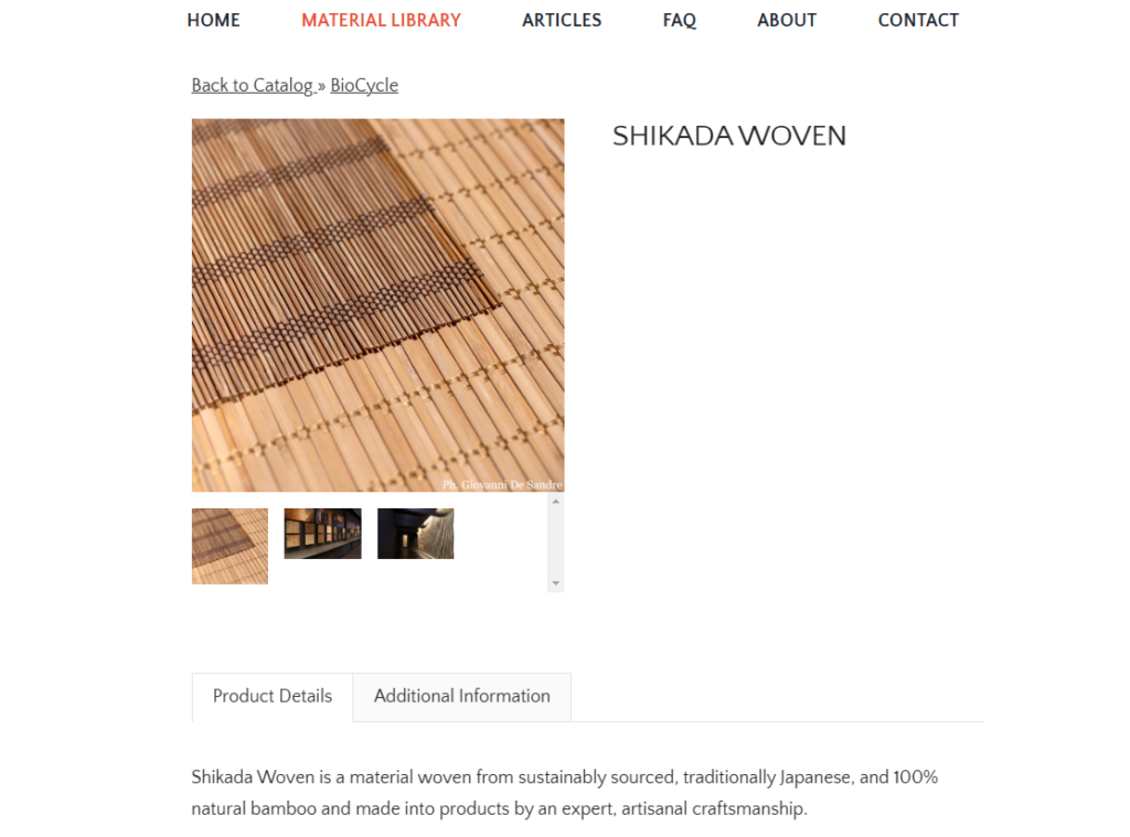 Circular Material Library - SHIKADA SANGYO INC.